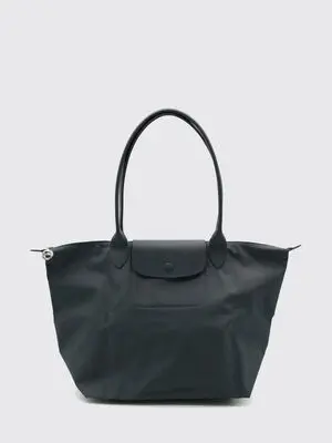 Longchamp Le Pliage One Large Shoulder Tote In Recycled Nylon - Grey