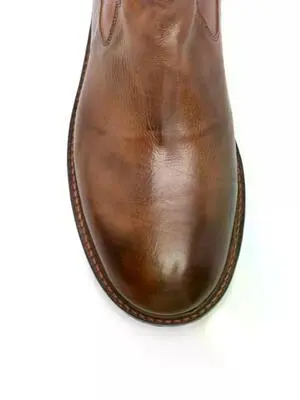 Moma Side-zip Leather Ankle Boots