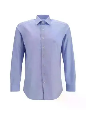 Etro Roma Logo-embroidered Shirt - Blue