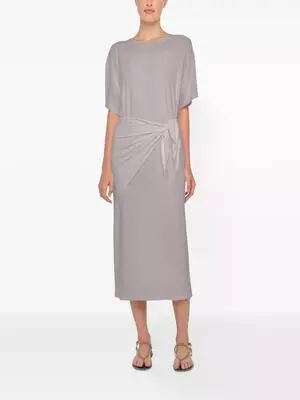 Norma Kamali Short Sleeve Midi Dress