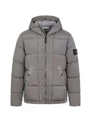 Stone Island Hooded Padded Jacket - Grey