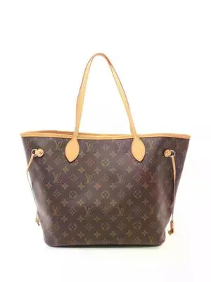 LOUIS VUITTON 2008 Mm Neverfull Monogram Tote Bag - Brown