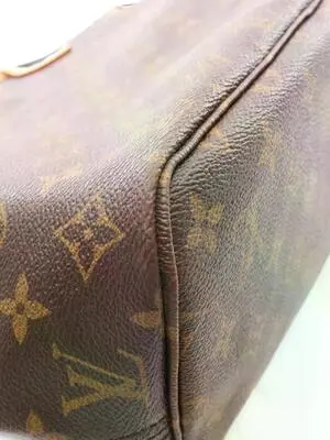 LOUIS VUITTON 2008 Mm Neverfull Monogram Tote Bag - Brown