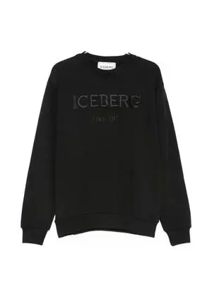 Iceberg Logo Embroidered Crewneck Sweatshirt