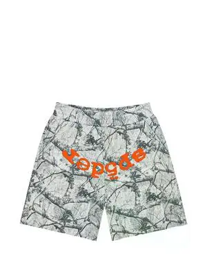 SP5DER Real Tree Og Web V2 Track Shorts - Grey