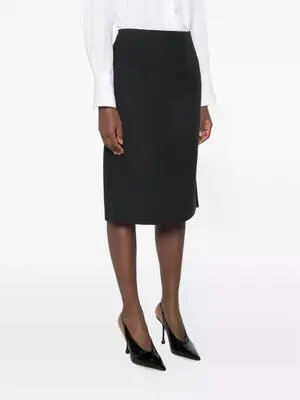 Fendi Side Slit Midi Skirt