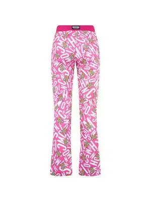 Moschino Print Teddy Bear Flared Trousers