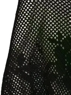 CHIARA IS Rosa Crochet Fringed Shawl
