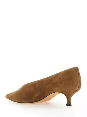 Le Monde Beryl Suede Pointed-toe Pumps