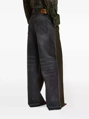 Essentiel Antwerp Denim-panel Wide-leg Trousers