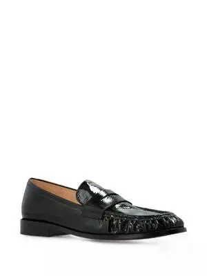Furla Patent-leather Loafers - Black