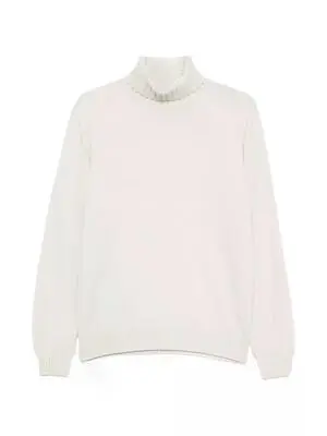 MAGAZZINO RICAMBI Ribbed-knit Roll-neck Sweater - Neutrals