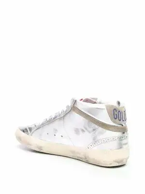 GOLDEN GOOSE Mid-top Sneakers With Signature Star And Wave Detail