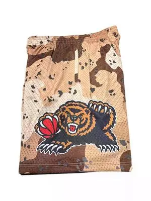 Mitchell & Ness Vancouver Grizzlies 1998 Camouflage Print Basketball Shorts