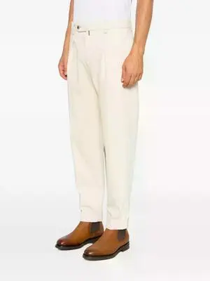 BERWICH Pleated-front Turn-up Trousers