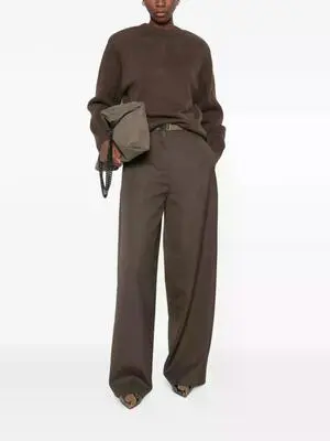 THE FRANKIE SHOP Lina Long-sleeve Sweater - Brown
