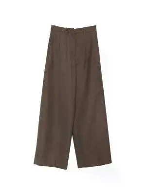 NINE:INTHE:MORNING Zina Pleated Trousers - Brown
