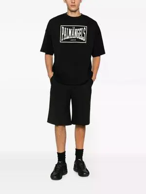 Palm Angels Vintage Box Logo Printed Short-sleeve T-shirt - Black