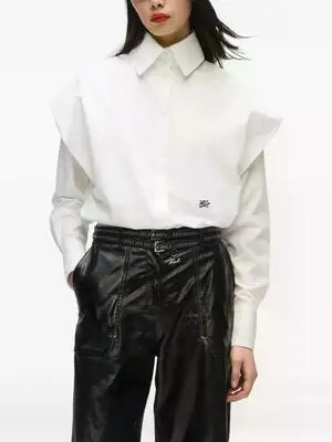 Karl Lagerfeld Cotton Logo Embroidered Shirt
