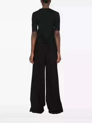 ERMANNO FIRENZE Short-sleeve Lace-trim T-shirt