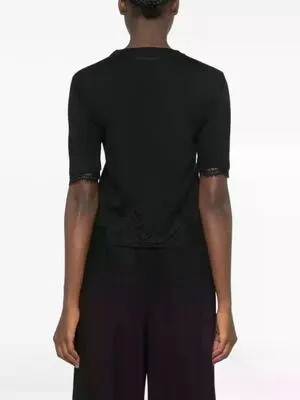 Ermanno Scervino Firenze Short-sleeve T-shirt With Lace Trim