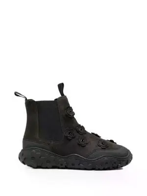 Cecilie Bahnsen Floral Appliqué Suede Ankle Boots