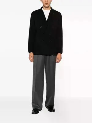 LARDINI Double-breasted Knitted Blazer