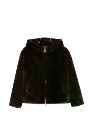 ERMANNO FIRENZE Zip-fastening Hooded Jacket - Brown