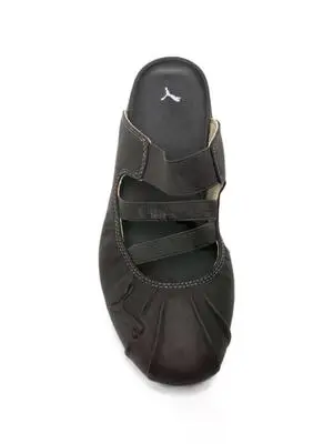 PUMA Speedcat Logo-embossed Leather Mules