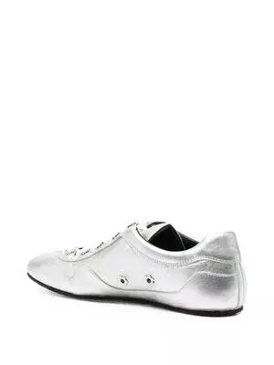 Cecilie Bahnsen Blaise Flower Stud Sneakers - Silver