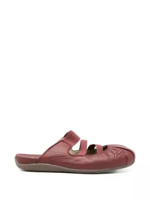 PUMA Speedcat Embossed Leather Mules - Red