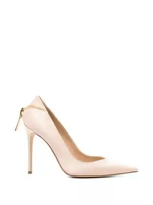 Elisabetta Franchi Zip Detail Pointed-toe Stiletto Pumps - Pink
