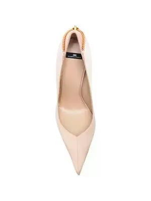 Elisabetta Franchi Satin Zip-detail Stiletto Pumps