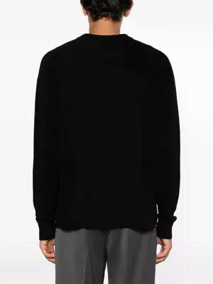 ATOMO FACTORY Crew Neck Sweater With Ribbed Trim
