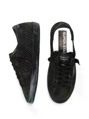 GOLDEN GOOSE Super-star Limited Edition Suede Sneakers With Crystal Embellishments