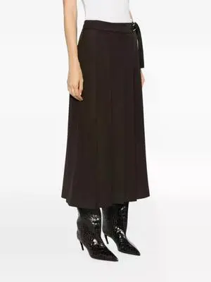 P.a.r.o.s.h Pleated Wrap Midi Skirt