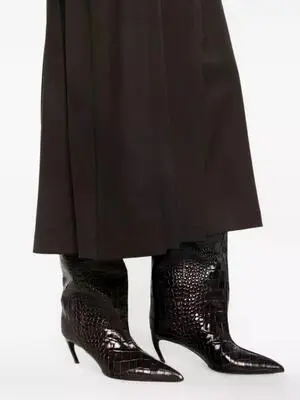 P.a.r.o.s.h Pleated Wrap Midi Skirt