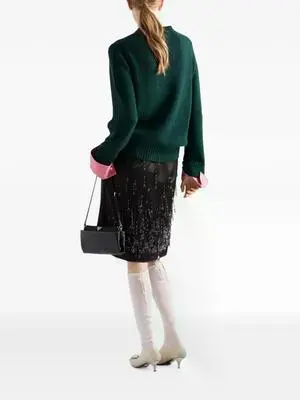 Prada Wool And Cashmere Crew-neck Sweater