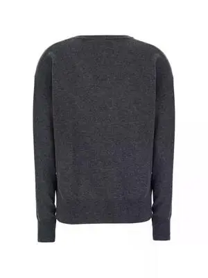 JUCCA Argyle-intarsia V-neck Sweater