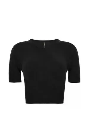 Wolford Seamless Short-sleeved Cropped T-shirt - Black