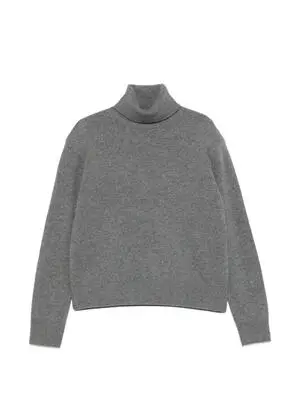 THE FRANKIE SHOP Gala Ribbed-trim Sweater - Grey