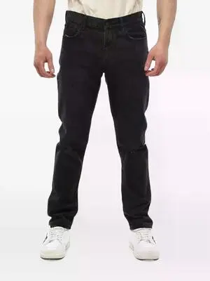 Off-White Distressed Skinny-fit Jeans - Black