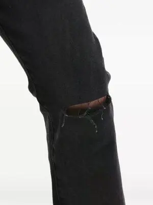 Off-White Distressed Skinny-fit Jeans