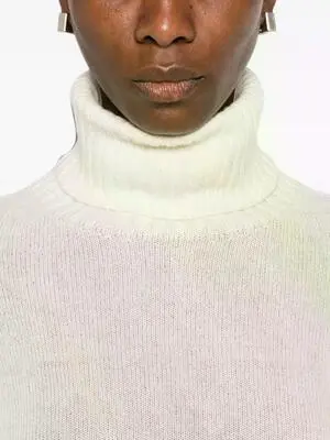 ARAGONA Roll-neck Ribbed-trim Sweater