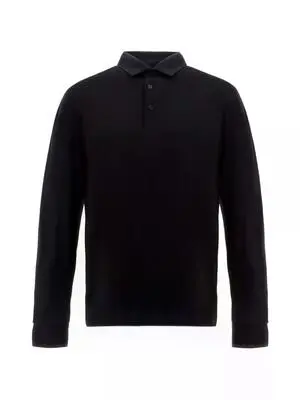 Herno Resort Long-sleeve Polo Shirt - Black