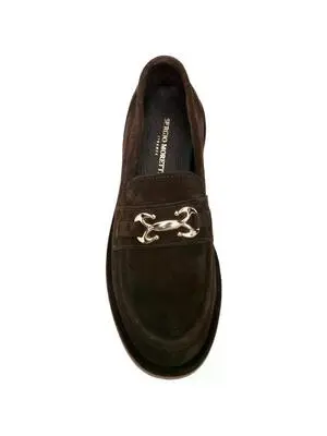SERGIO MORETTI FIRENZE Suede Horsebit Loafers