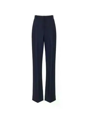 Elisabetta Franchi Pinstripe-pattern Pleated Trousers - Blue