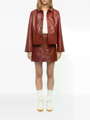 Zadig&Voltaire Button-up Leather Jacket