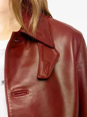 Zadig&Voltaire Button-up Leather Jacket