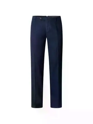 HACKETT LONDON Kensington Devon Buttoned Trousers - Blue